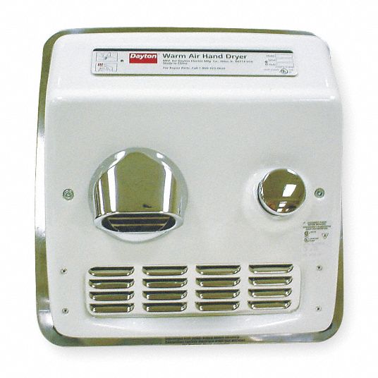 DAYTON Hand Dryer, Fixed, Cast Iron - 1GVL6|1GVL6 - Grainger