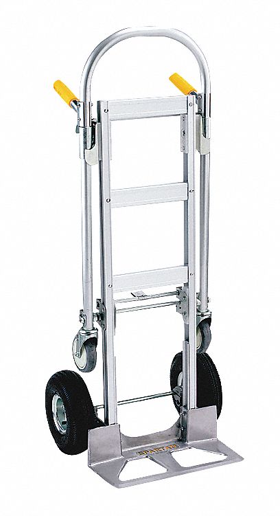 WESCO Carretilla Manual Convertible, Color Plata, Mango: Agarradera Doble, Altura Total 51-3/4 ...