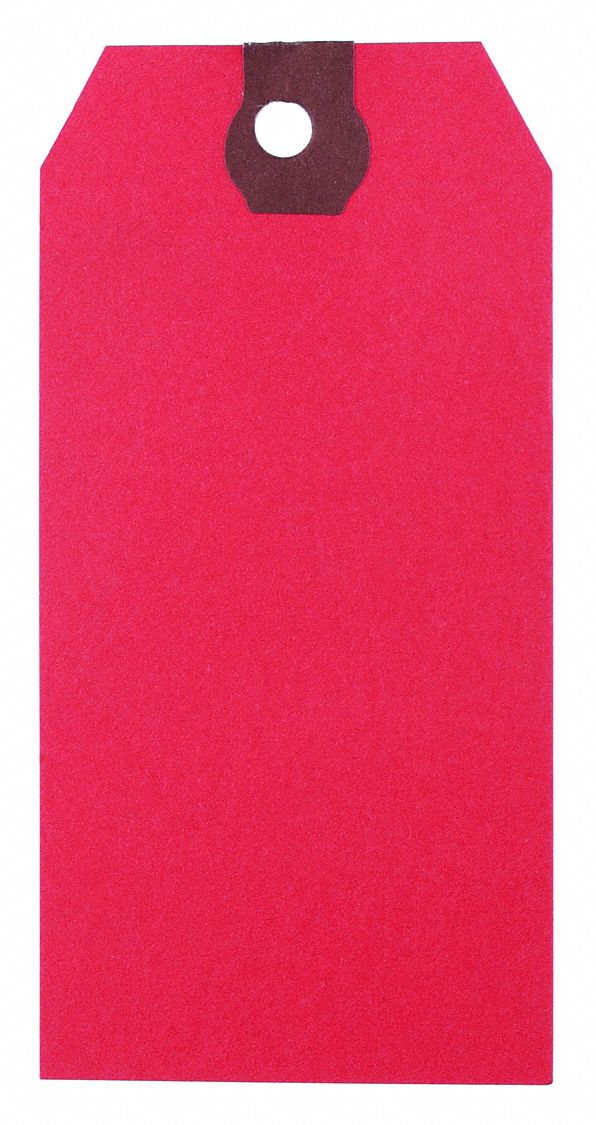 APPROVED VENDOR BLANK SHIPPING TAG, #1, 2¾ IN TAG H, 1 3/8 IN TAG W, 13 ...