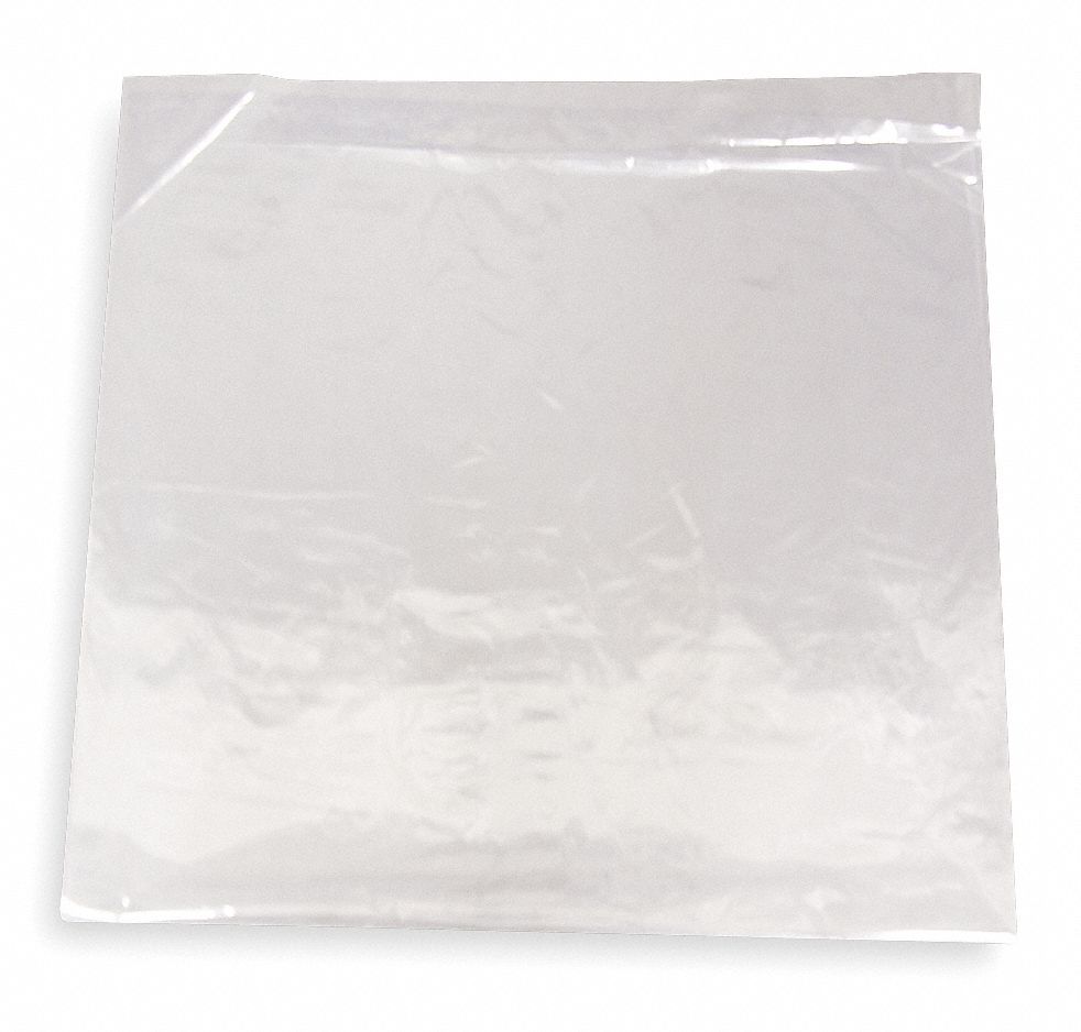 Light-Duty, High Density Polyethylene (HDPE), Open-Ended Bag - 4DKW2 ...