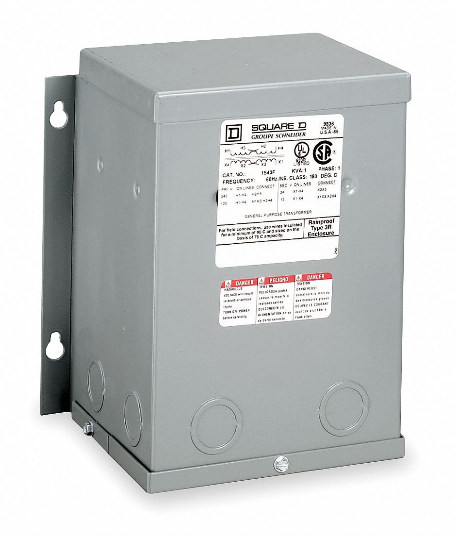 SQUARE D 15 KVA Three Phase Transformer Input Voltage 480V AC Delta