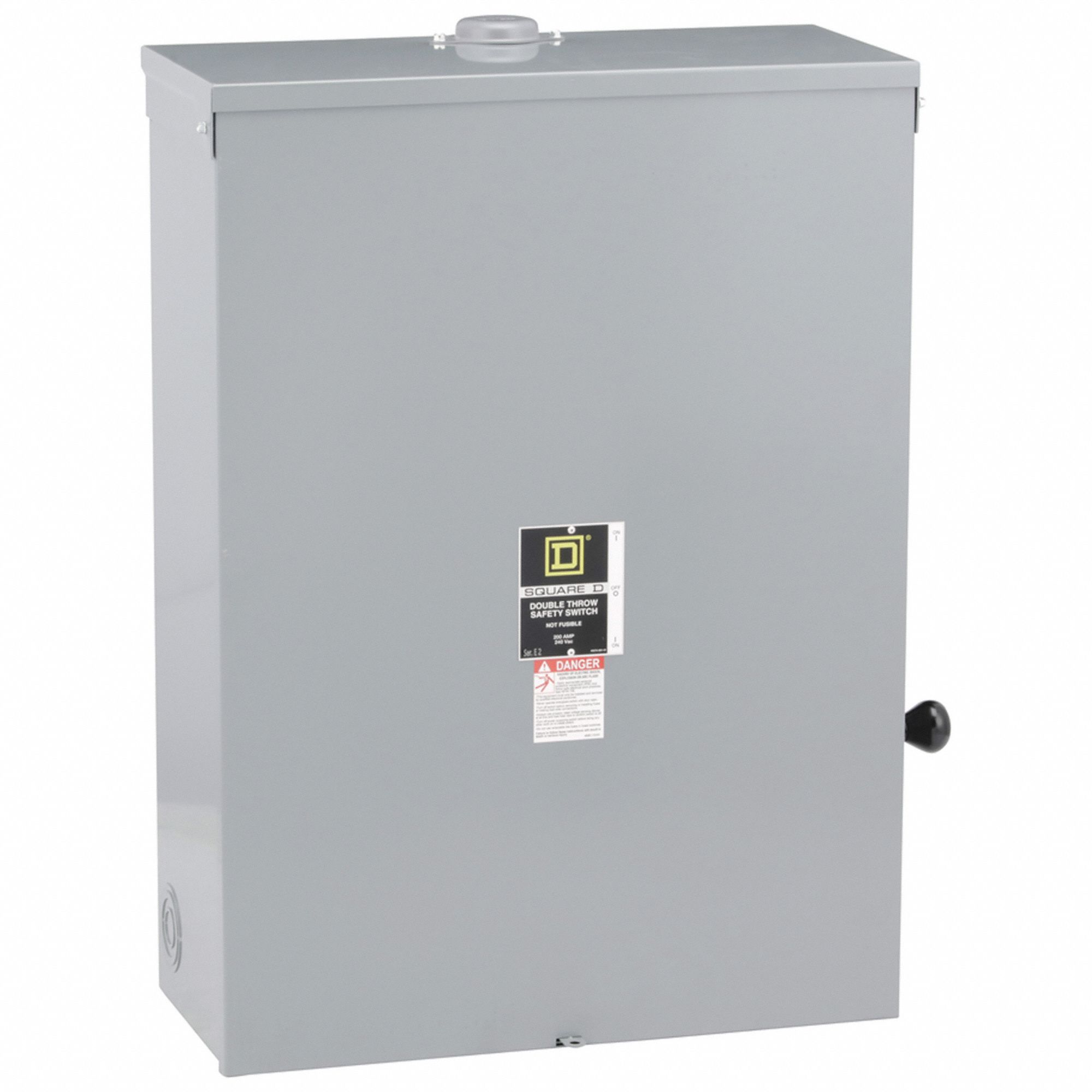 SQUARE D SAFETY SWITCH,NONFUSIBLE,200 A,STEEL - 3255 - TLQDTU324NRB ...