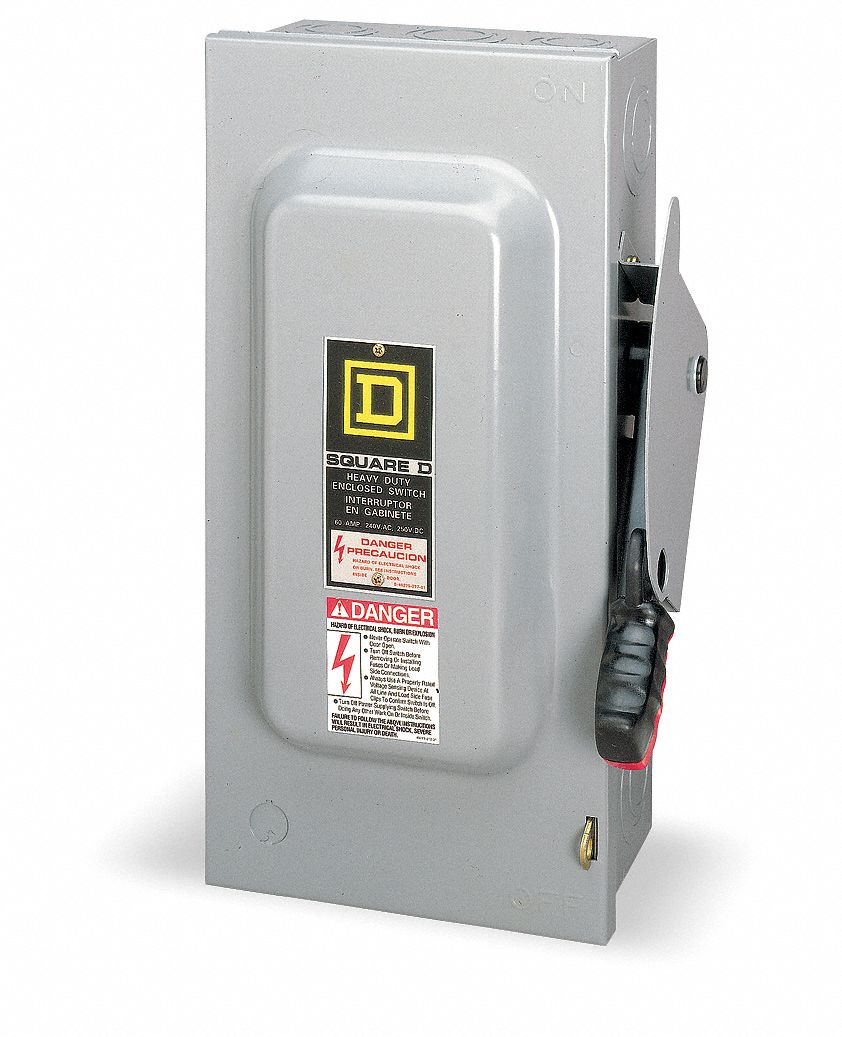 SQUARE D SAFETY SWITCH,240VAC,2PST,200 AMPS AC - Safety and Disconnect ...