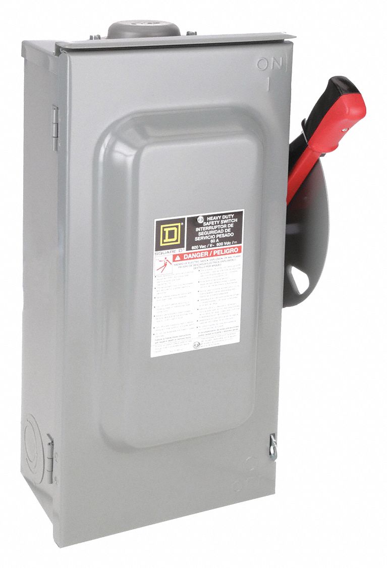 SQUARE D, Fusible, 60 A, Safety Switch - 1H355|H362RB - Grainger