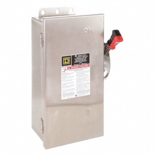 SQUARE D, Non-Fusible, 30 A, Safety Switch - 1H374|HU361DS - Grainger