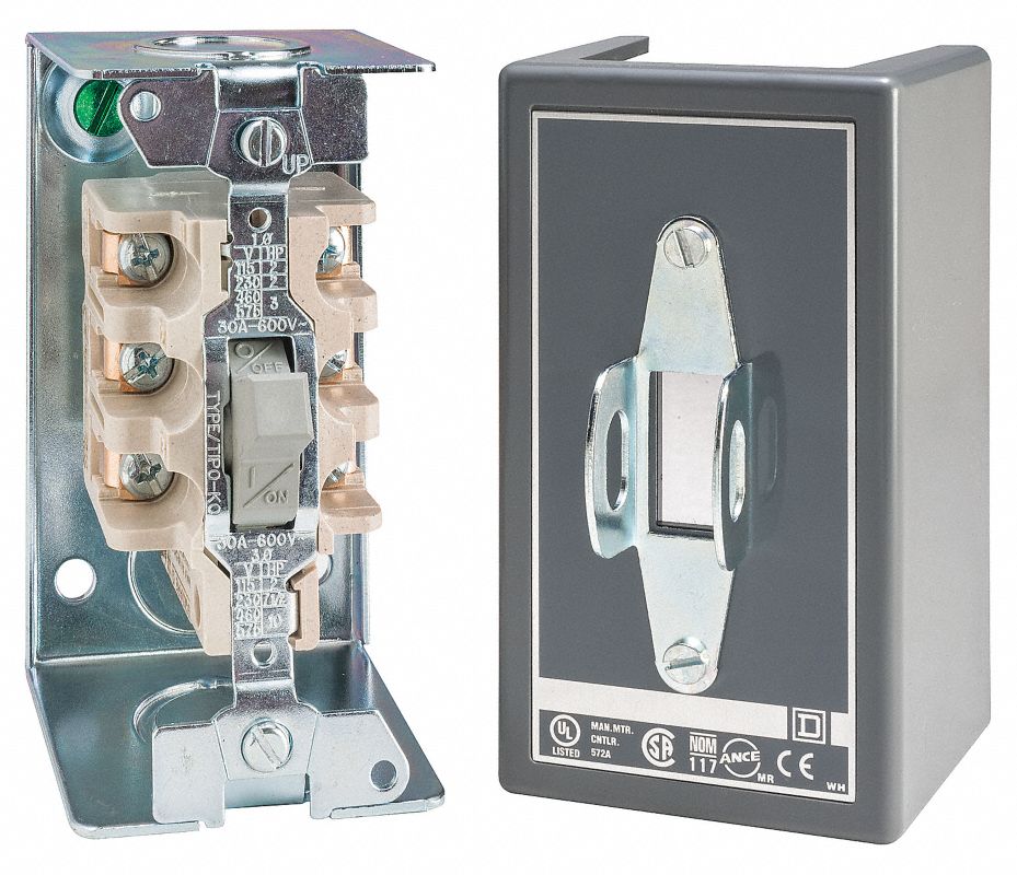 SCHNEIDER ELECTRIC Interruptor de Motor Manual, 30 Amperes CA, Operador ...