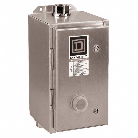 SQUARE D NEMA Magnetic Motor Starter, 480V AC Coil Volts, Overload ...