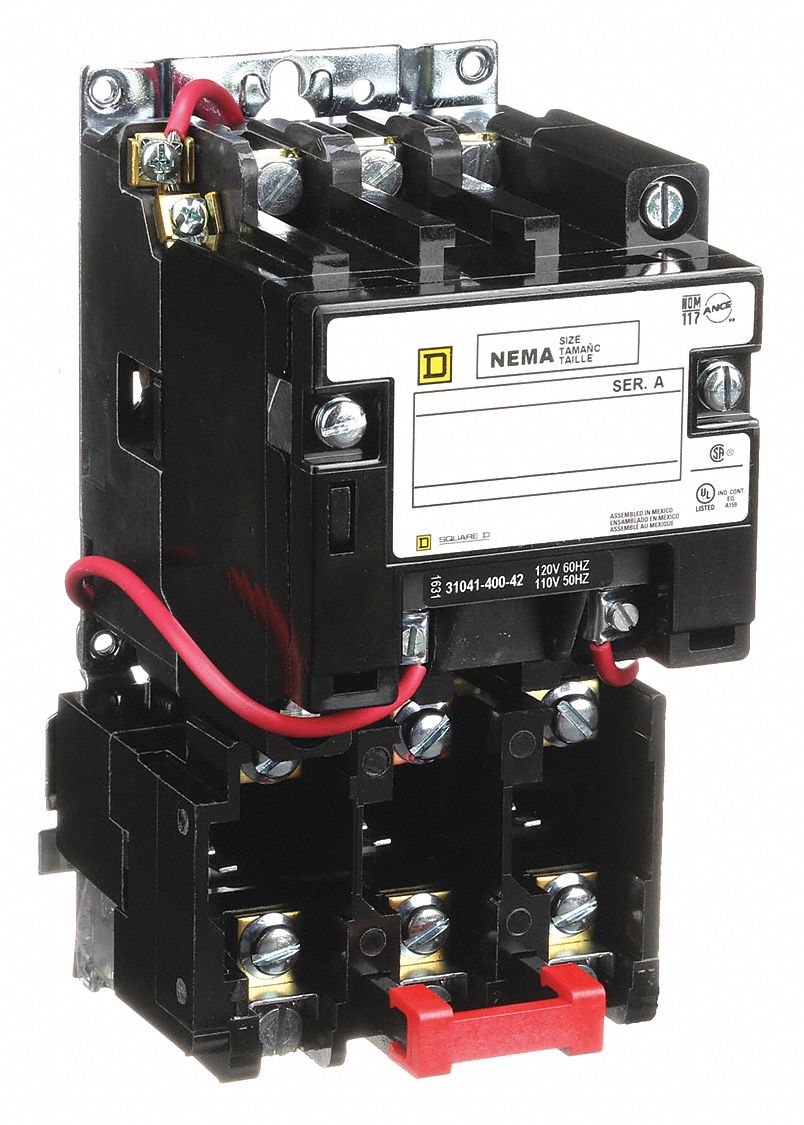 SQUARE D, Non-Reversing, 3 Poles, Magnetic Motor Starter - 1H515 ...