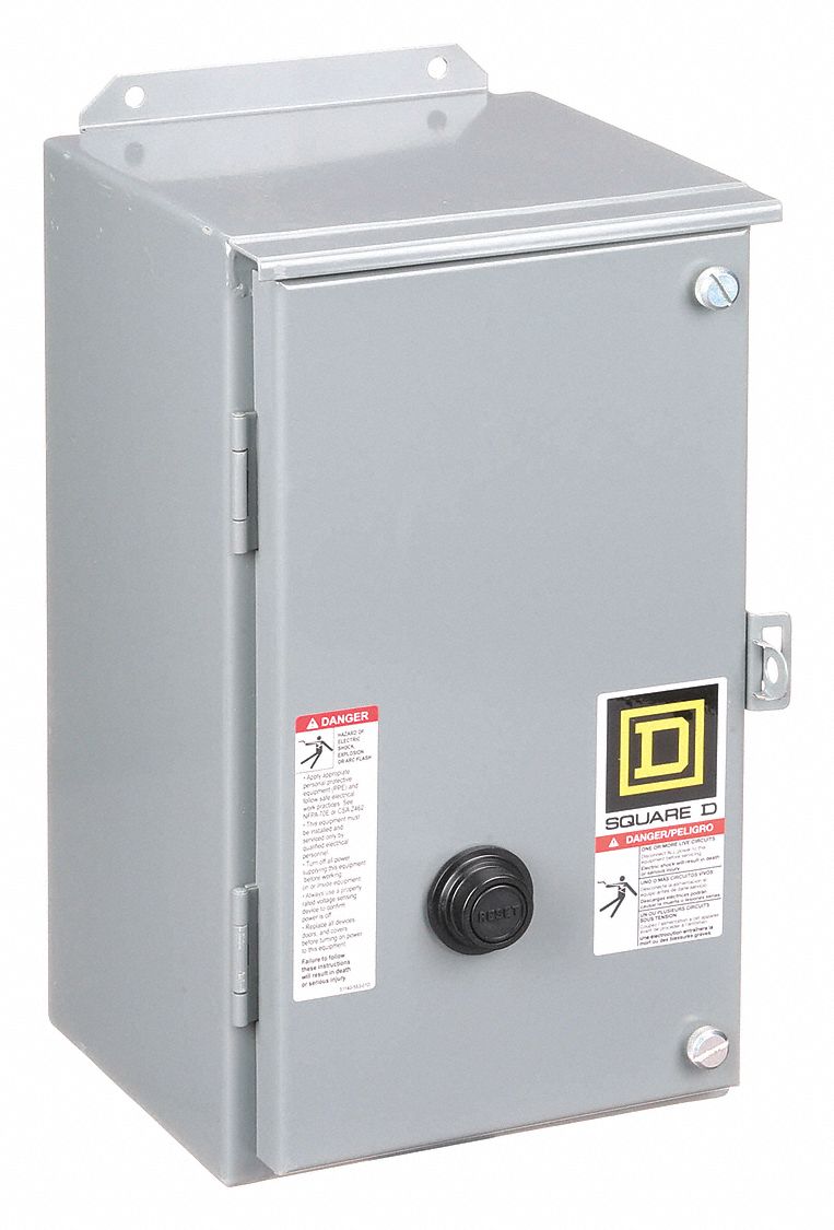 SQUARE D MAGNETIC MOTOR STARTER,NEMA,208V,3P,45A - Magnetic Starters ...