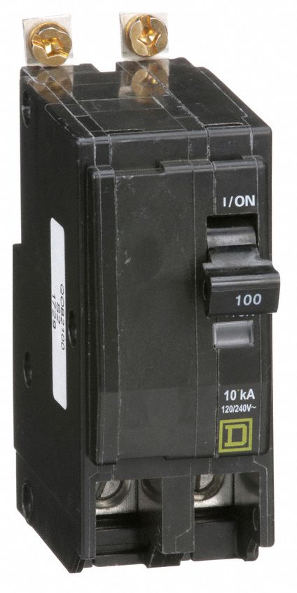 SQUARE D, 100 A, 120/240V AC, Miniature Circuit Breaker - 1H881|QOB2100 - Grainger