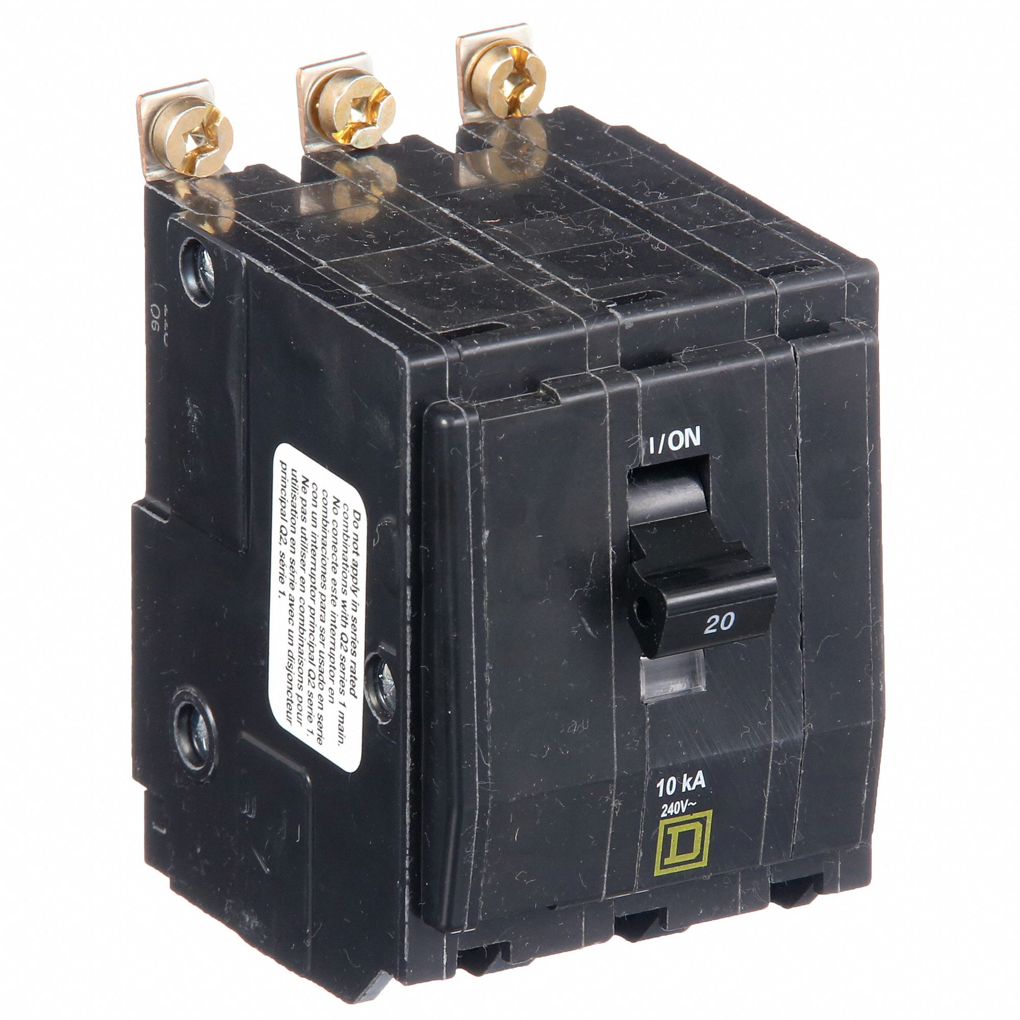 SQUARE D, 20 A, 120/240V AC, Miniature Circuit Breaker - 1H894|QOB320 - Grainger