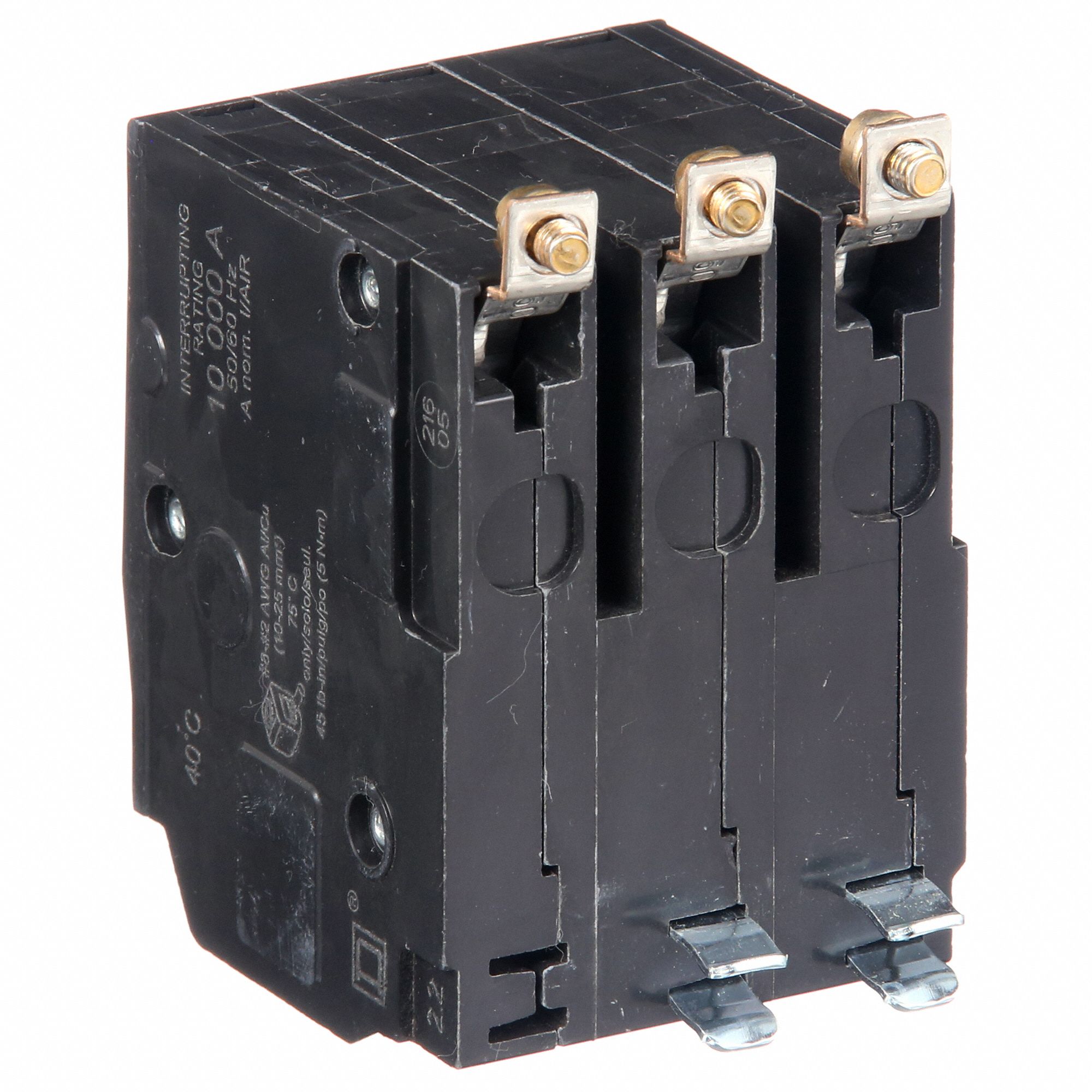 SQUARE D Miniature Circuit Breaker: 50 A, 120/240V AC, Three Phase ...