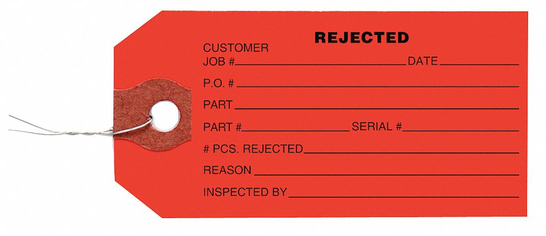 Rejected, 2 3/8 in Wd, Tag - 1HAB2|1HAB2 - Grainger