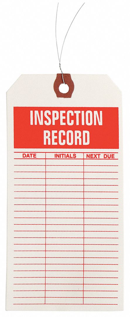 Inspection, 3 1/8 in Wd, Tag - 1HAC1|1HAC1 - Grainger