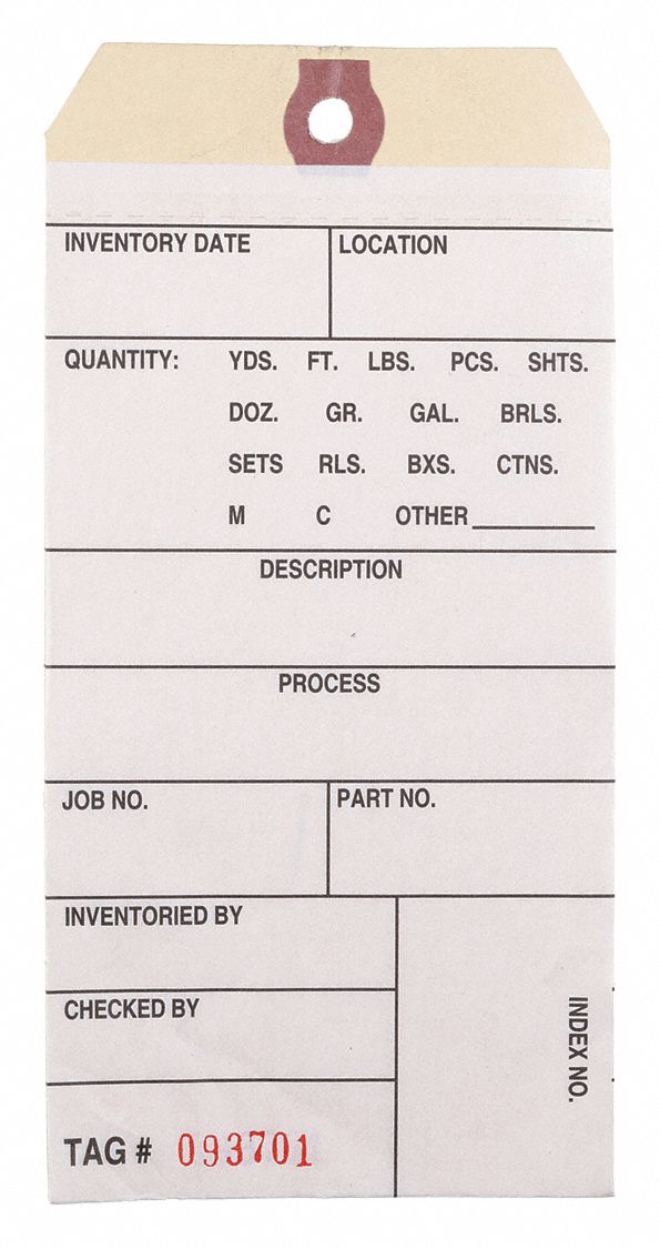 3 1/8 in Wd, 6 1/4 in Ht, Inspection Tag - 1HAC3|1HAC3 - Grainger