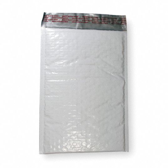 Polyethylene, Mailer Envelope, White, PK 100 - Grainger