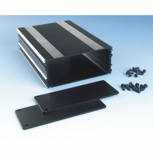 BOX ENCLOSURES Enclosure, Metallic, 4 NEMA Rating, No Knockouts, 6.3 in ...