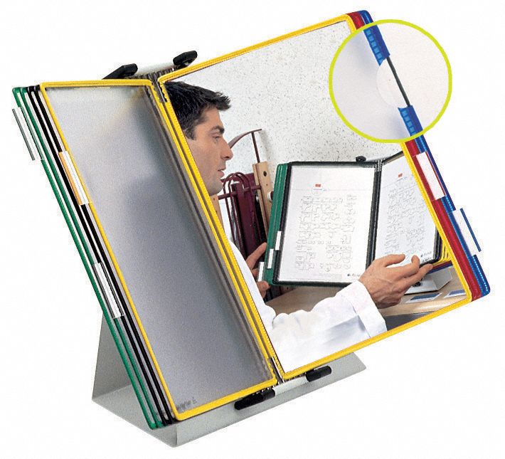 TARIFOLD Document Display: Desktop Mounting, 20 Sheet Capacity, 10 ...