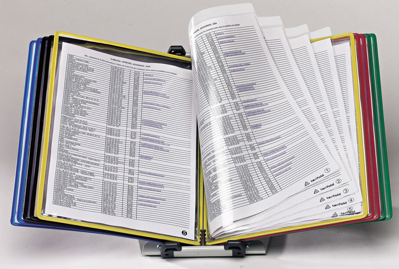 TARIFOLD Document Display: Desktop Mounting, 100 Sheet Capacity, 50 ...