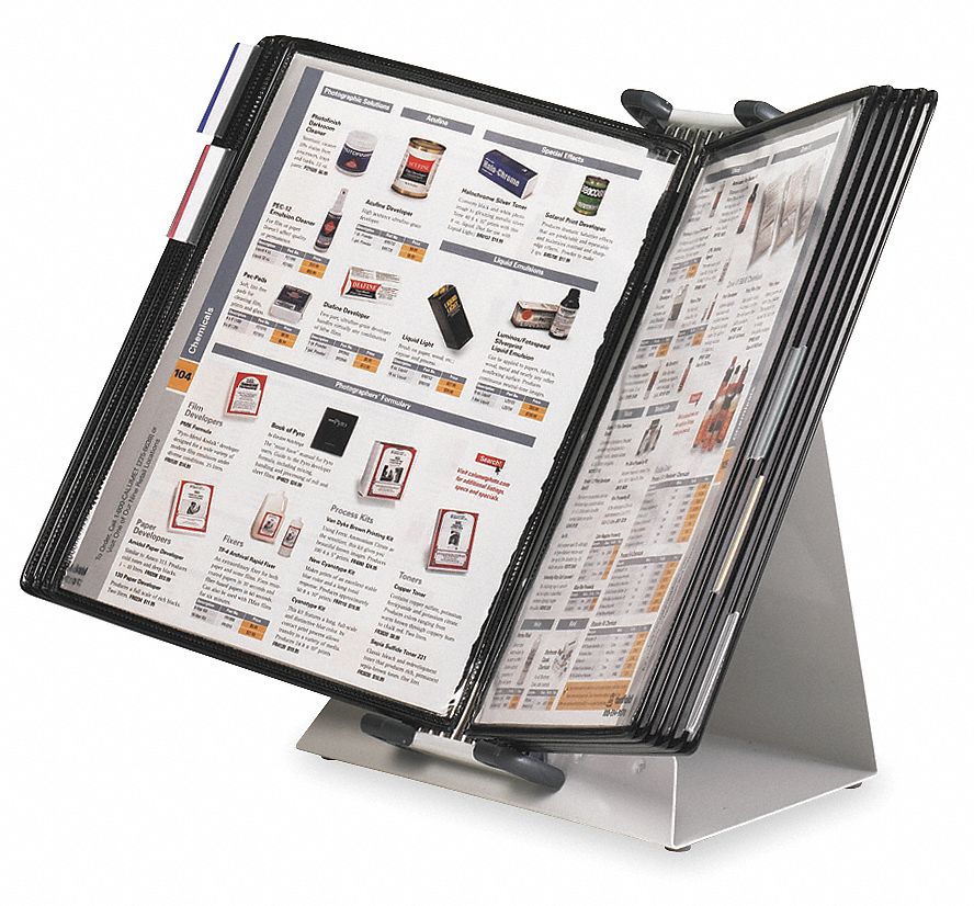 TARIFOLD, Desktop Mount, 12 1/2 in Ht, Document Display Kit - 1HEP3 ...