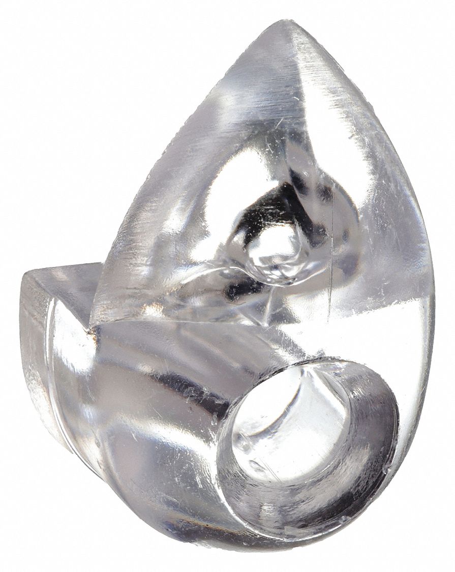 Mirror Clip,Plastic,L 5/8 In,PK25 - Grainger