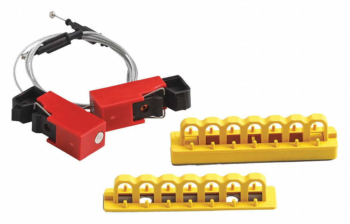 BRADY Circuit Breaker Locking Cable Kit, Cable Shackle Lockout Type ...