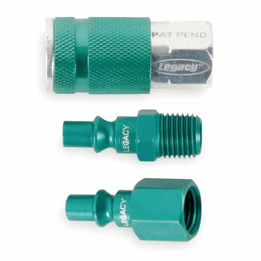 LEGACY Quick Connect Hose Coupling Set, ARO, Aluminum, Steel, Set ...