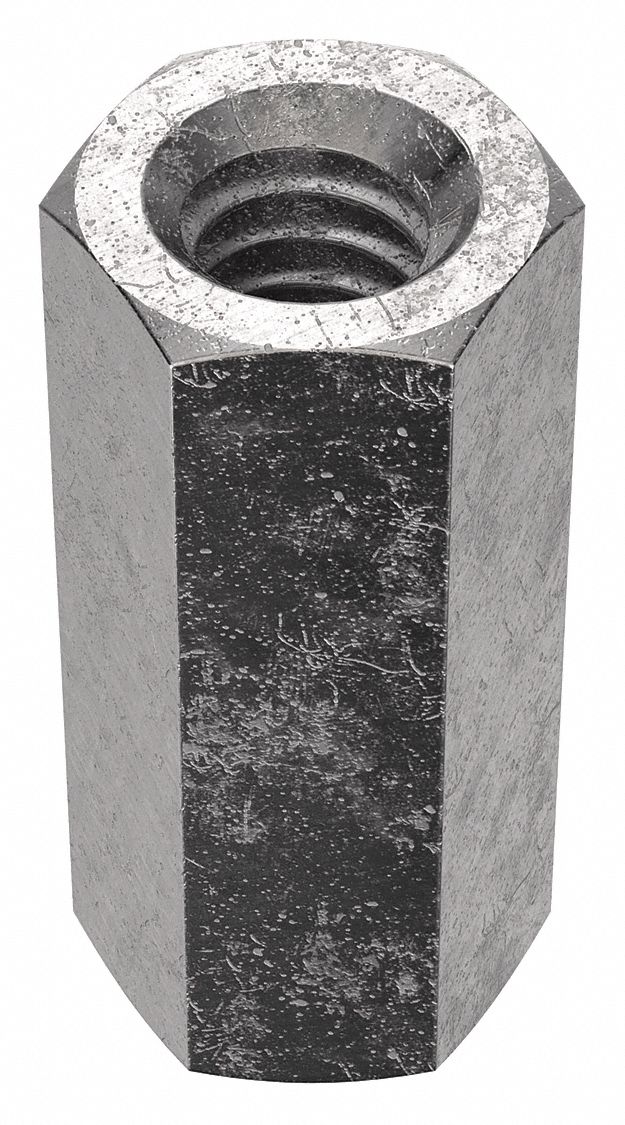 Plain, 18-8, Coupling Nut - 1HY24|1HY24 - Grainger