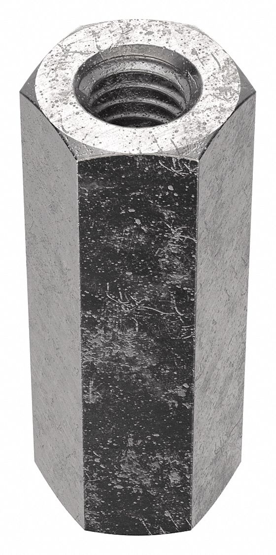 Plain, 18-8, Coupling Nut - 1HY34|1HY34 - Grainger