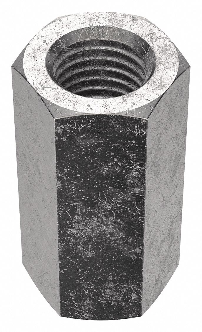 Plain, 18-8, Coupling Nut - 1HY56|250244BG - Grainger