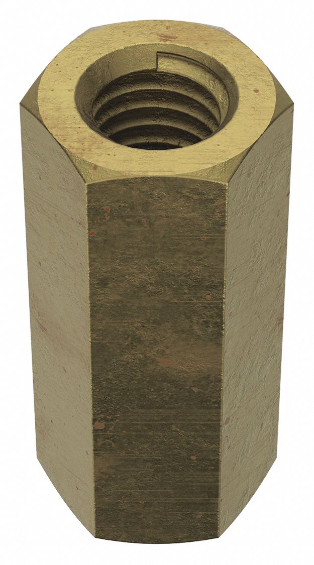 APPROVED VENDOR COUPLING NUT, ZINC PLATED, GRADE 8, STEEL, ½"-13 THREAD ...