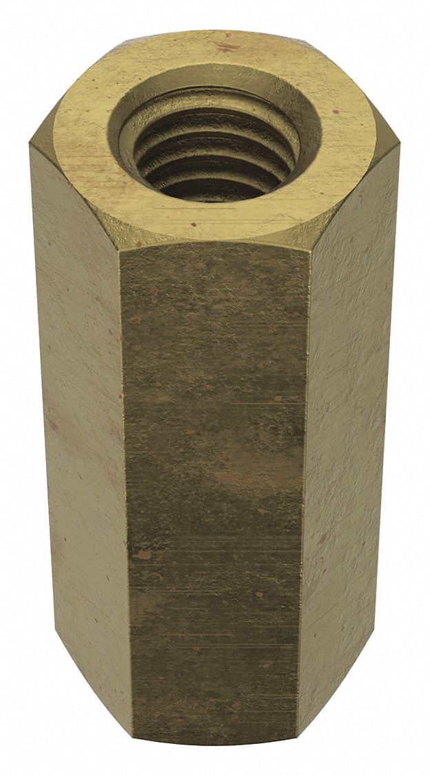 Zinc-Plated, Grade 2, Coupling Nut - 1JA51|1JA51 - Grainger