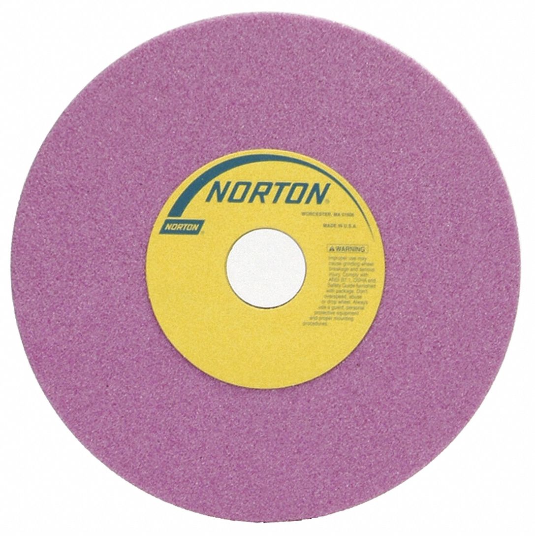 NORTON, Type 1, 8" x 1/2" x 1 1/4", Straight Grinding Wheel - 1JAX9 ...