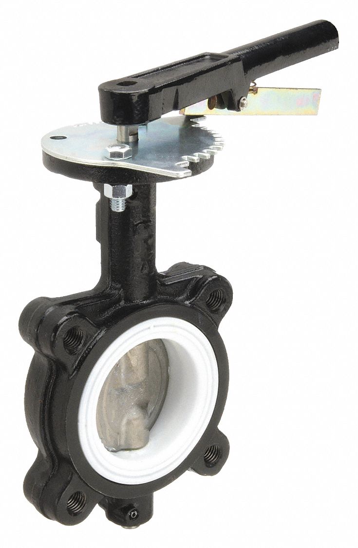 MILWAUKEE VALVE BUTTERFLY VALVE,LUG,2 IN,CI,PTFE LINER - Butterfly ...