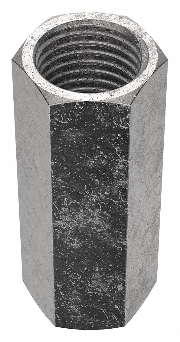 Plain, 18-8, Coupling Nut - 1JE19|205834BG - Grainger