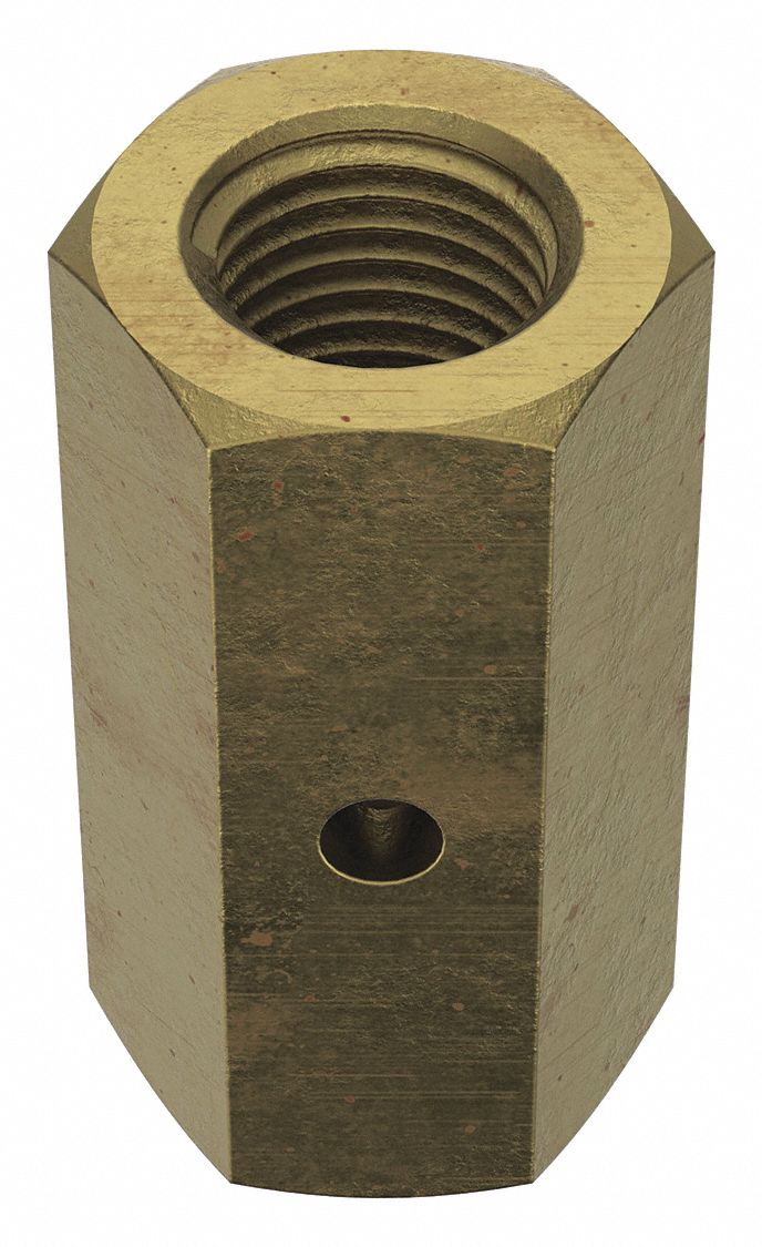 Zinc Plated, Grade 2, Coupling Nut - 1JE87|205832BG - Grainger