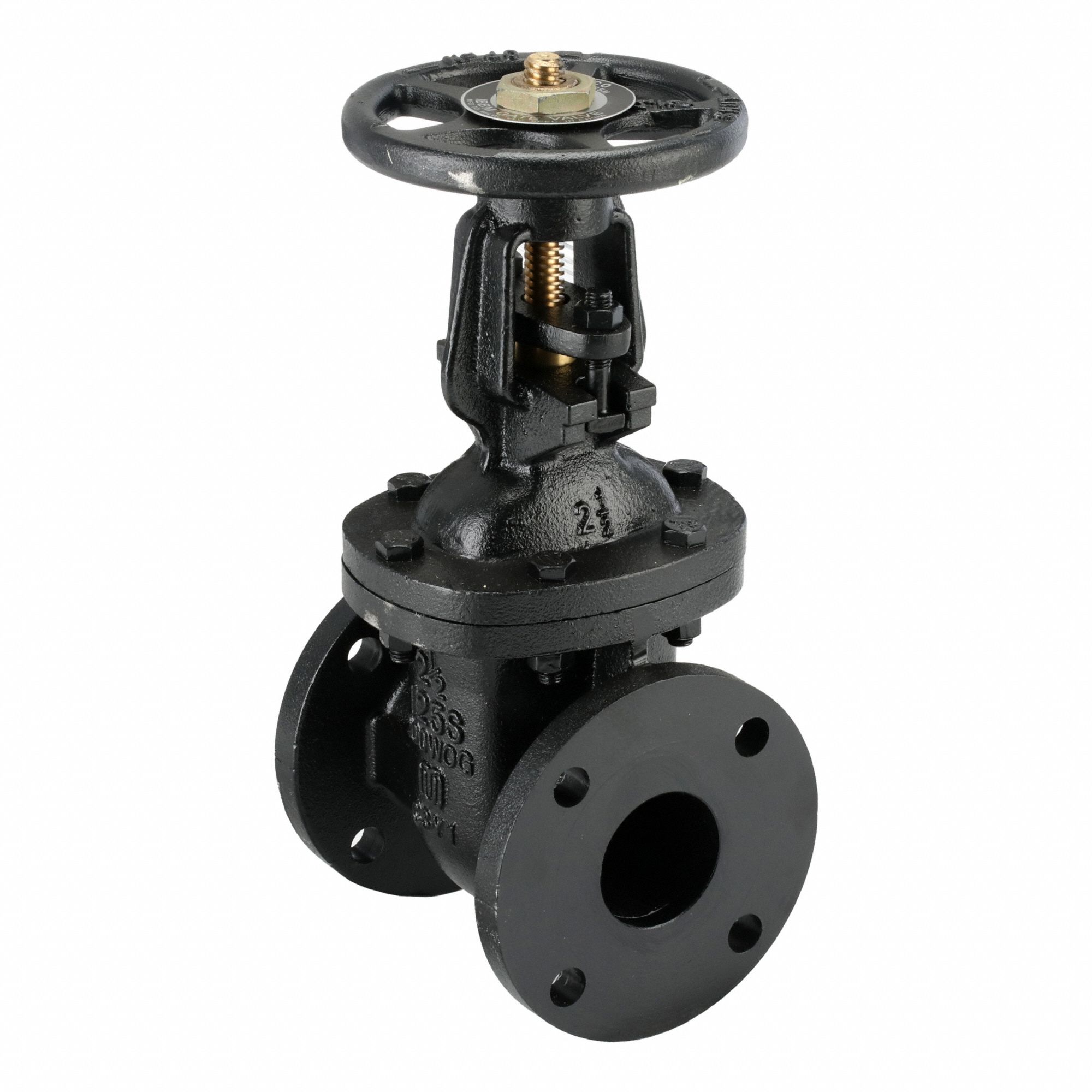 MILWAUKEE VALVE, 2 1/2 in Nominal Valve Size, Cast Iron, Gate Valve ...