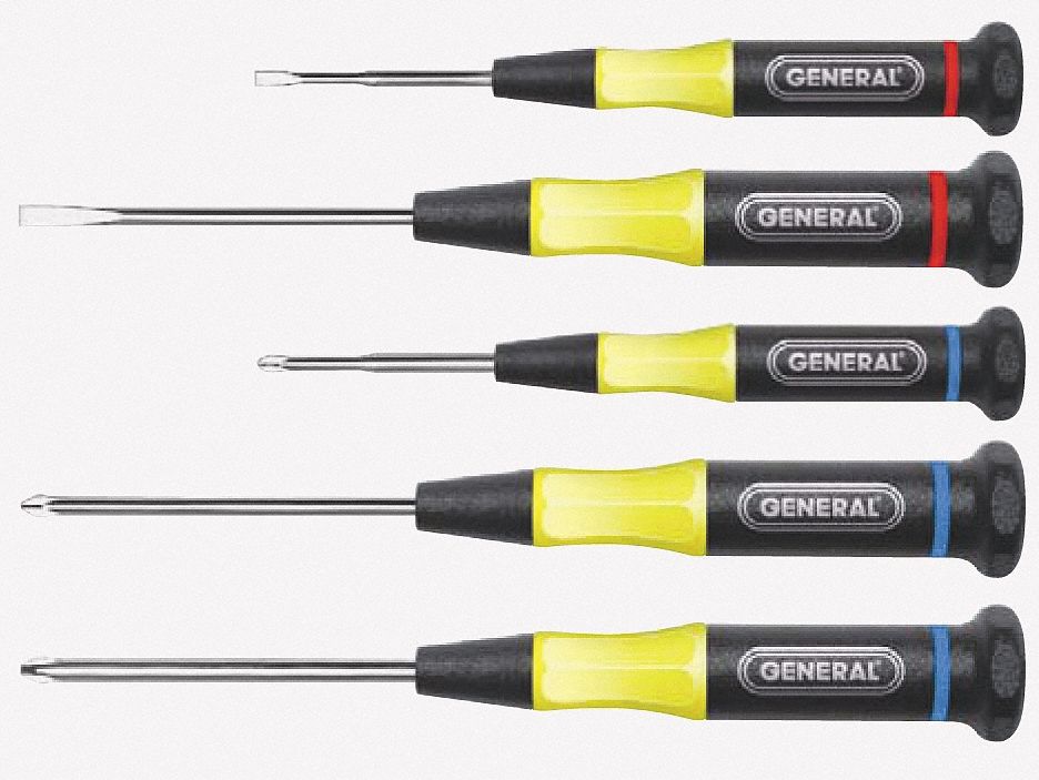 Precision Screwdriver Set, Number of Pieces 5 - Grainger
