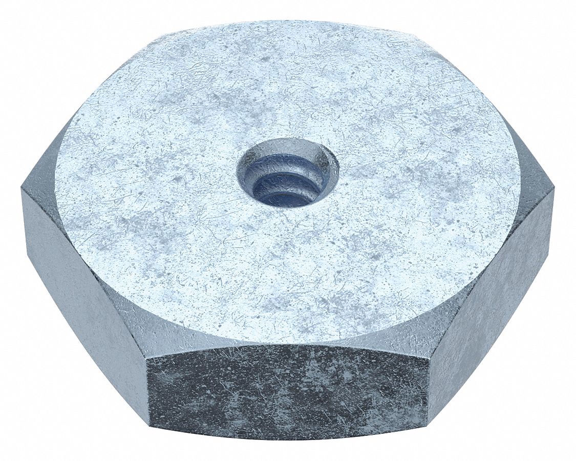 1/4"-40 Thread, 5/8 in Hex Wd, Panel Nut - 1JLP4|Z0183 - Grainger