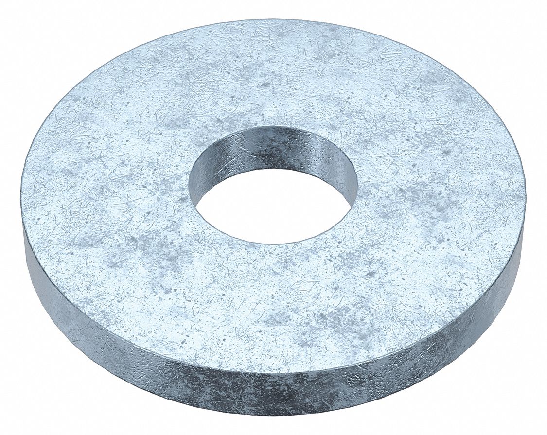 For Screw Size #4, Steel, Flat Washer - 1JWL4|WASB#4RZ - Grainger