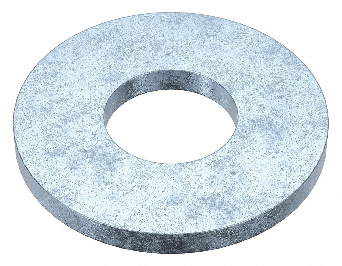 Case Hardened, Zinc Plated, Type B Washer - 1JXL4|WASB12RZ - Grainger