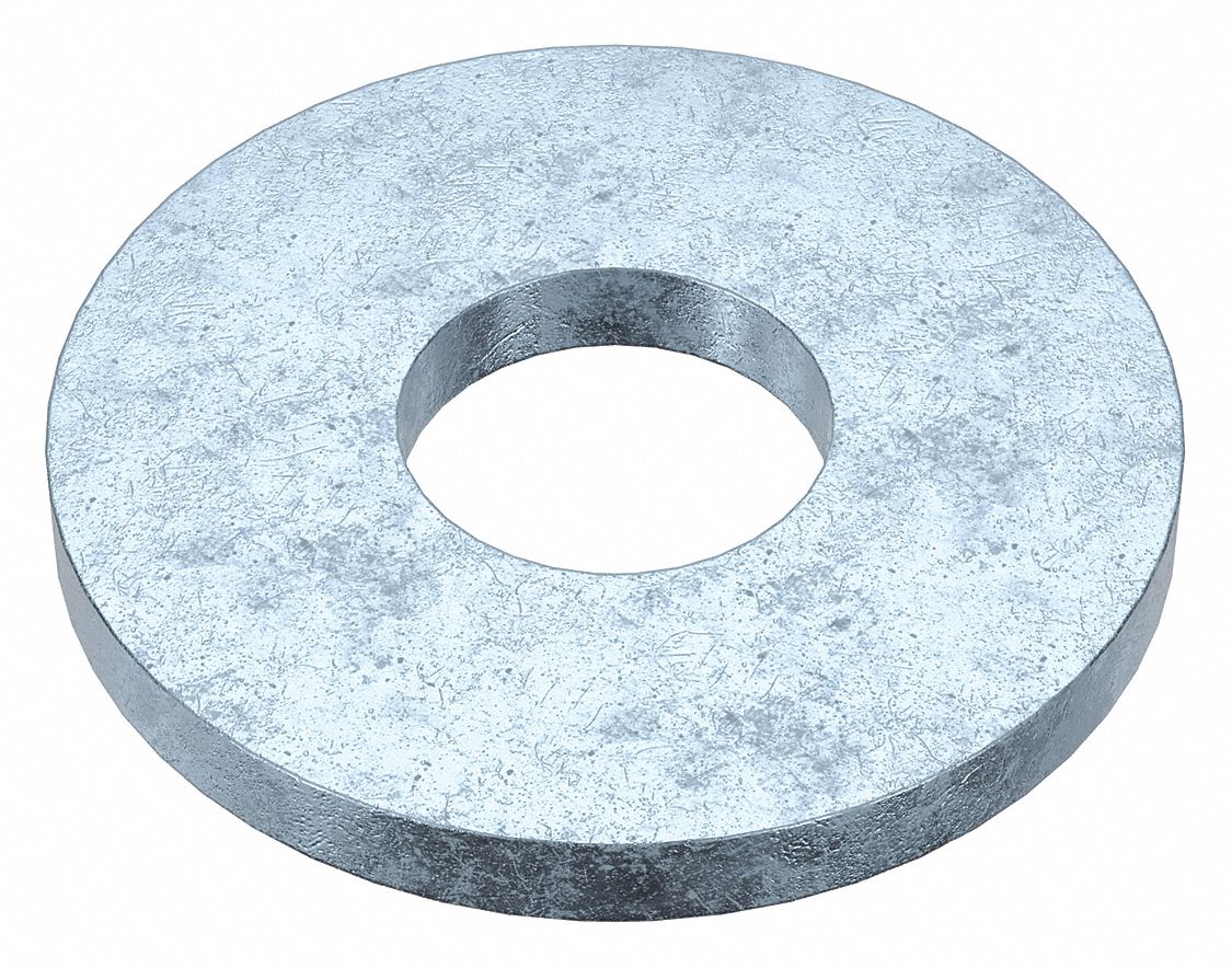 APPROVED VENDOR Arandela Plana, Acero, 1/4"x47/64", Bajo Carbono ...