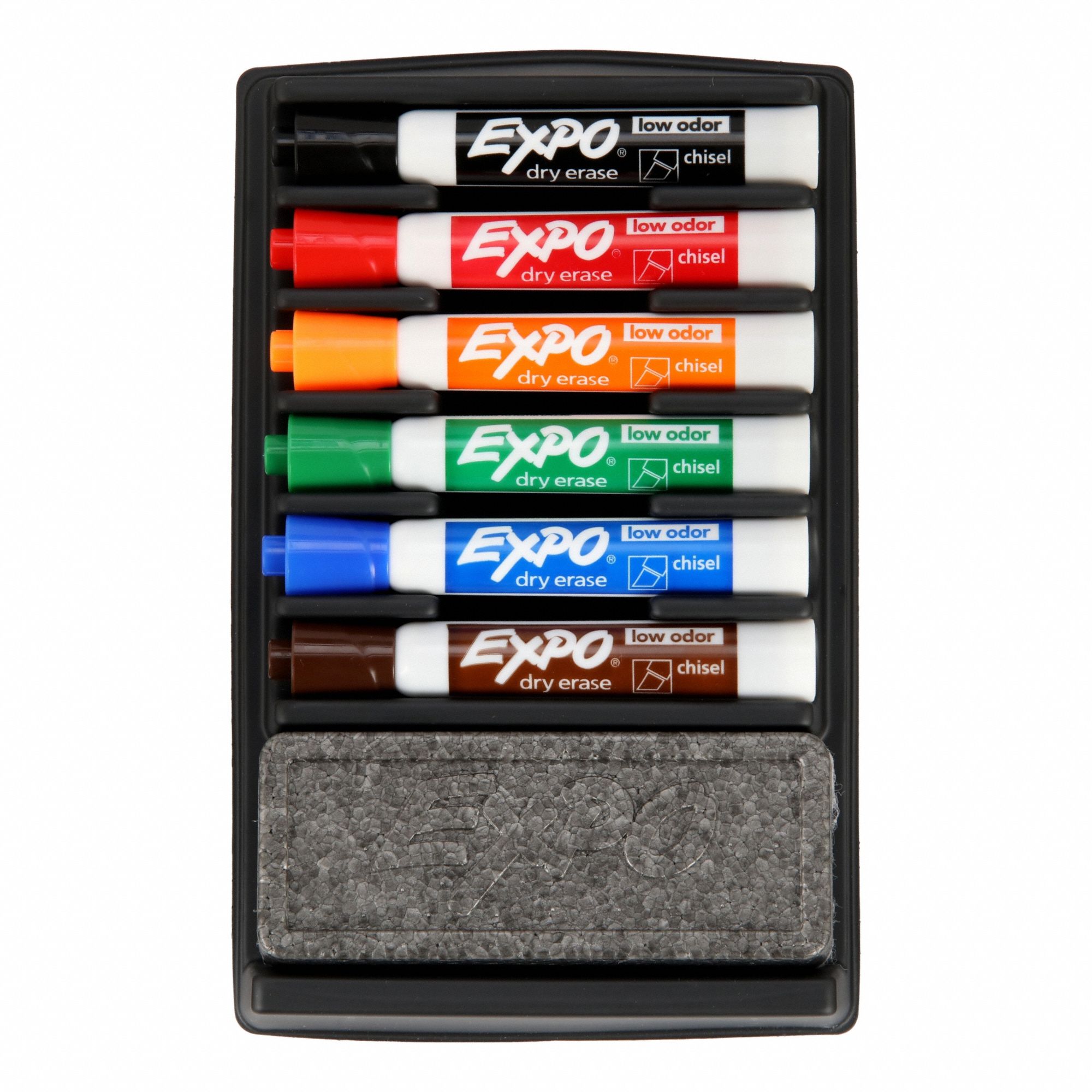 EXPO, Assorted, Black/Blue/Brown/Green/Orange/Red, Dry Erase Marker Set ...