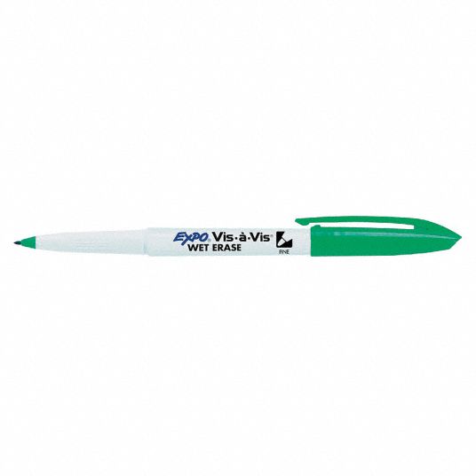 EXPO, Assorted, Black/Blue/Green/Red, Wet Erase Marker Set - 1JY12 ...