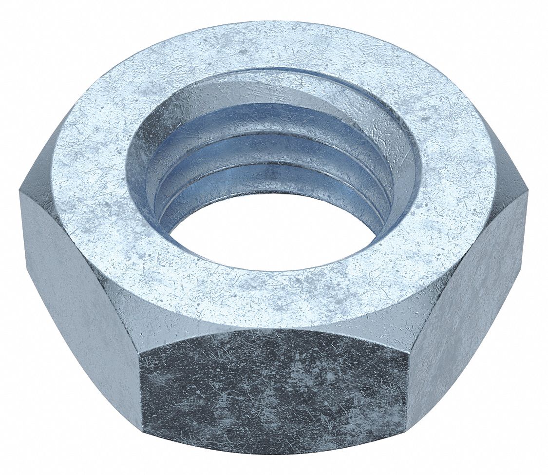 5/8"-11 Thread, 15/16 in Hex Wd, Jam Nut - 1JY53|1JY53 - Grainger