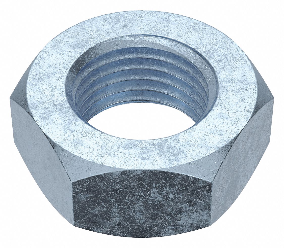 1/2"-20 Thread, 3/4 in Hex Wd, Jam Nut - 1JY69|U11380.050.0001 - Grainger