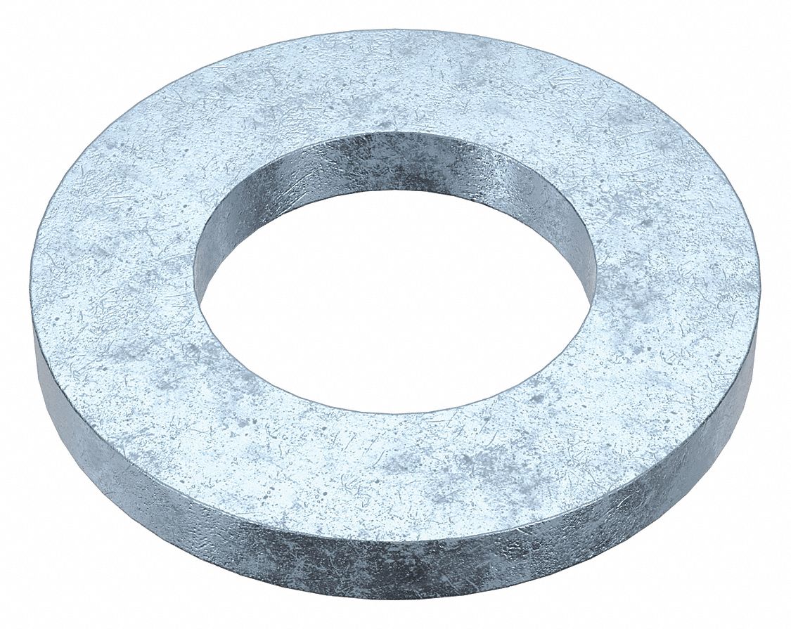 Case Hardened, Zinc Plated, Narrow Rim Type B Washer - 1JYA3|WASB51NZ ...