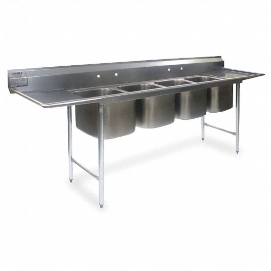 EAGLE GROUP, 4 Bowls, 44 in Overall Ht, Kitchen Sink - 1JYR9|314-16-4 ...