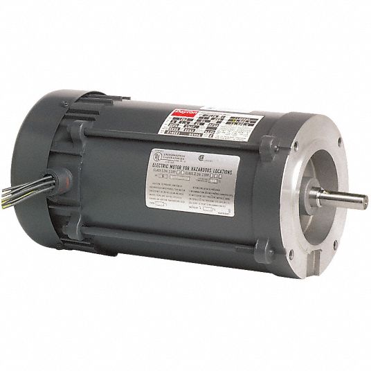 Hazardous Location Motor, 1/4 HP, Nameplate RPM 1140, Voltage 115/230 ...