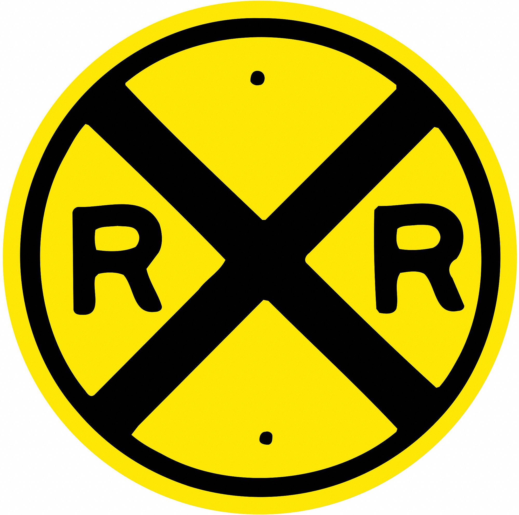 LYLE RXR Traffic Sign MUTCD Code W10 1 30 In Dia Retroreflective